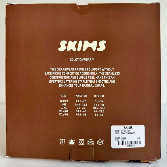 SKIMS | Pants & Jumpsuits | Nwt Skims Sculpting Legging Size Sm Brand ...
